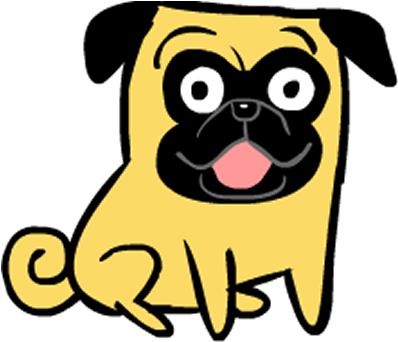 Sniff, Search, Find - Pug (632x563), Png Download