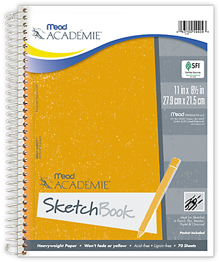 Sketchbook Transparent Mead - Mead Acadamie Spiral Sketchbook / Sketch ...