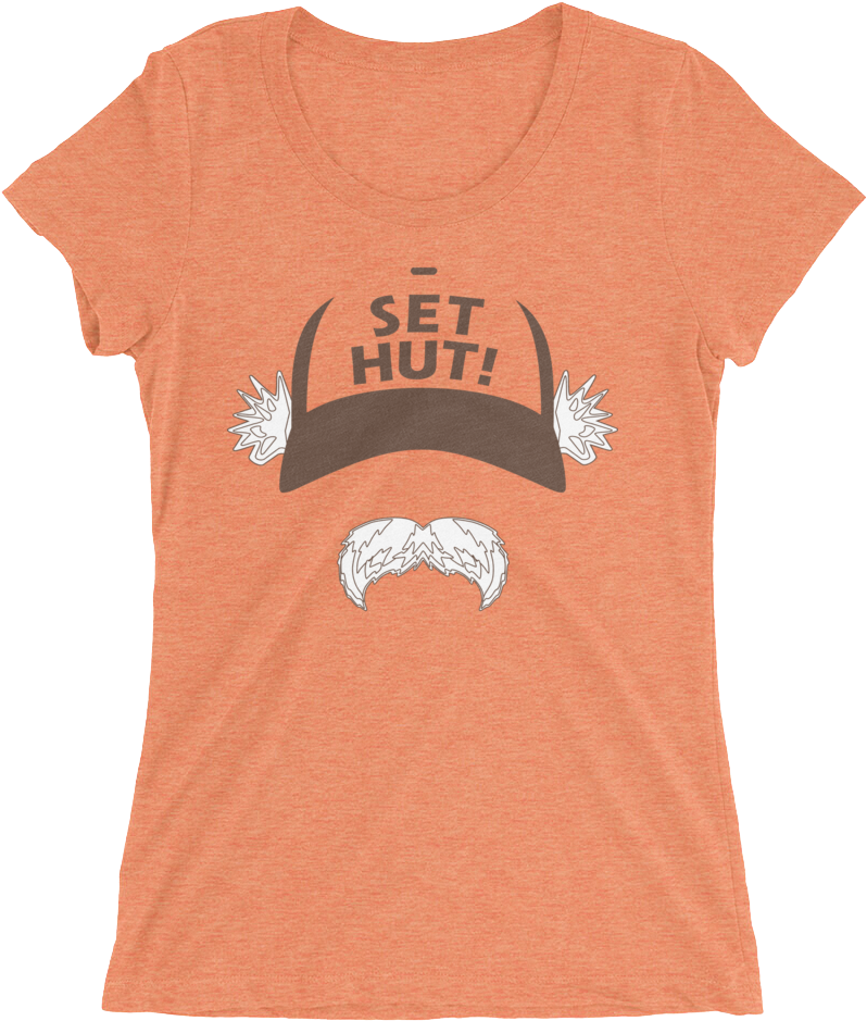 Set Hut Ladies Tee - Women's Distinct Heiress X Triblend - Aqua ...