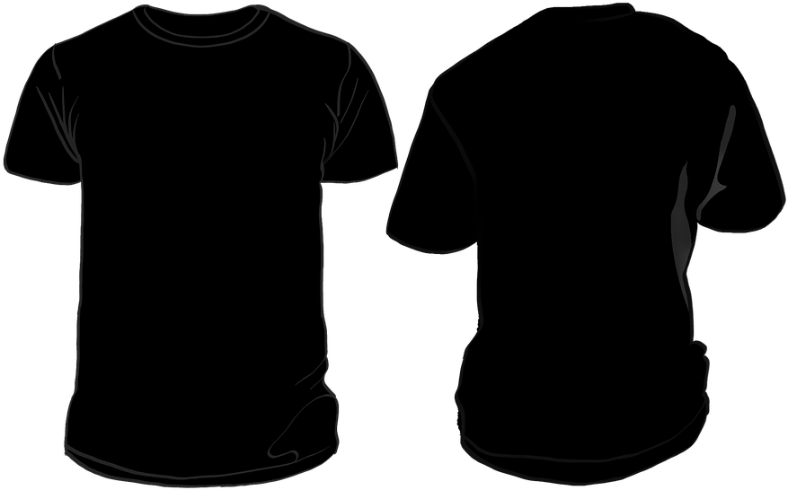Black T Shirt Png Front And Back