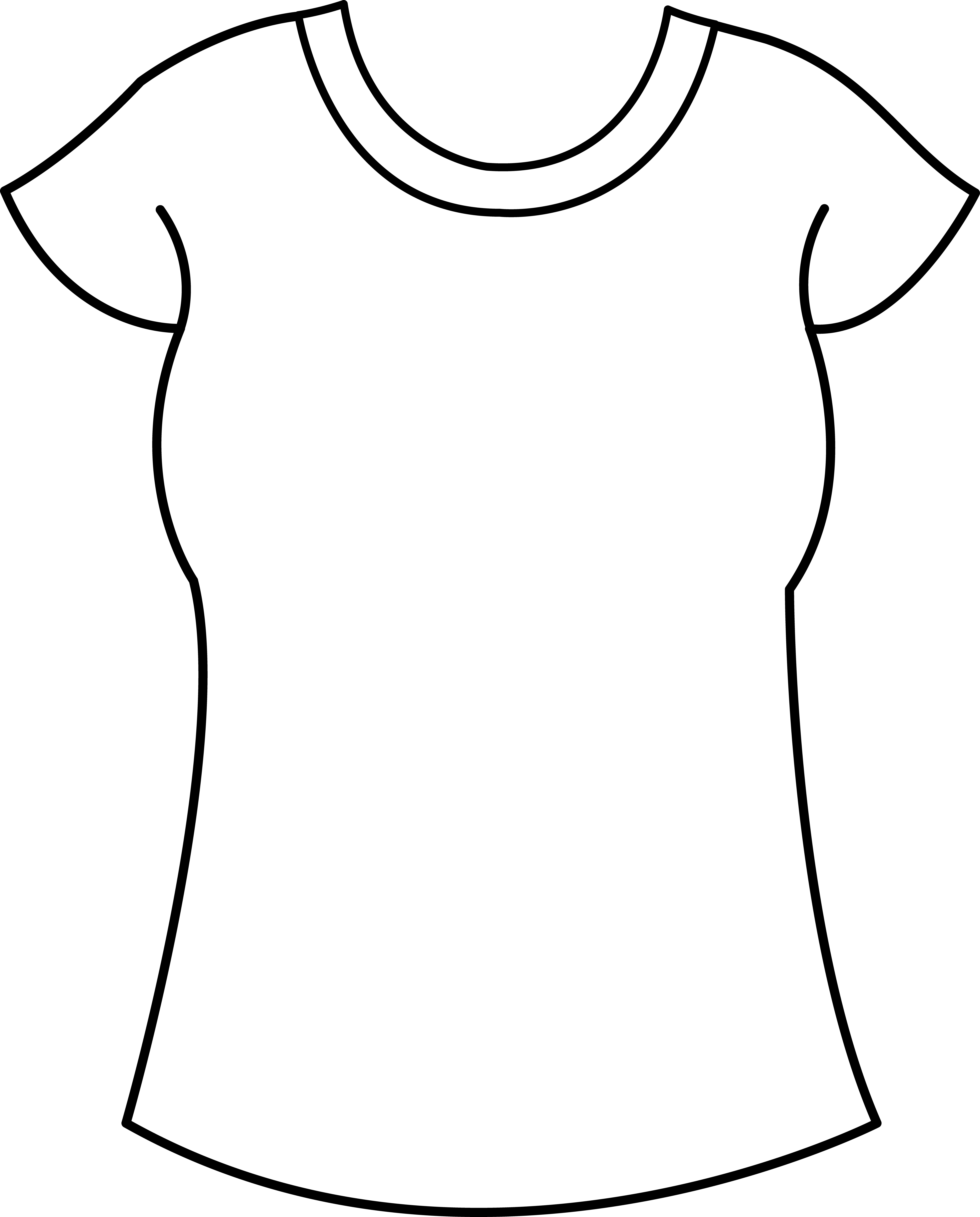 Printable Clothes Templates (6683x8296), Png Download