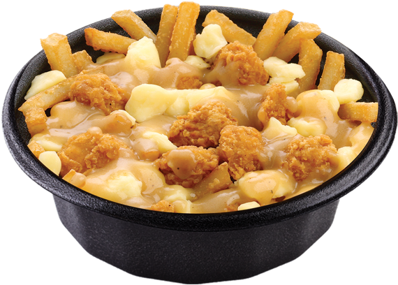 Kfc - Popcorn Chicken Poutine Kfc (600x600), Png Download