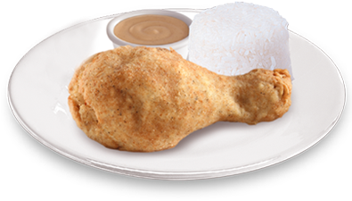 1-pc Chicken And Rice - Kfc One Piece Chicken Price (394x364), Png Download