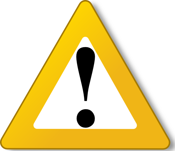 Triangle Clipart Warning Sign - Contraindications Essential Oils ...