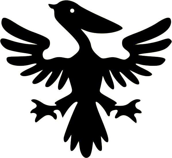 Syldavian Pelican Left - Flag Of Syldavia Sticker (rectangle) (599x550 ...