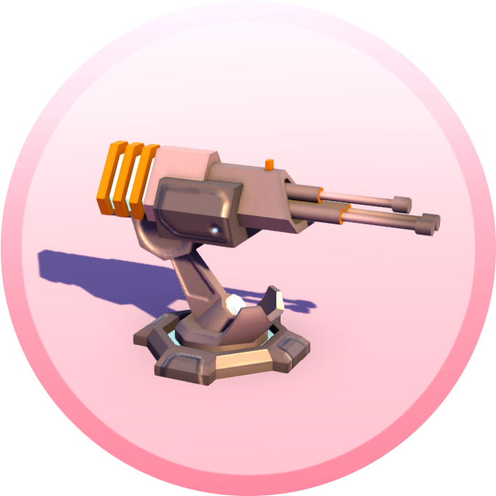 Turret Gatling - Gun Turret (727x728), Png Download