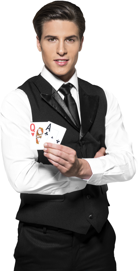 09 Character Dealer Pose-5 Pyramid Thumbnail (683x1024), Png Download