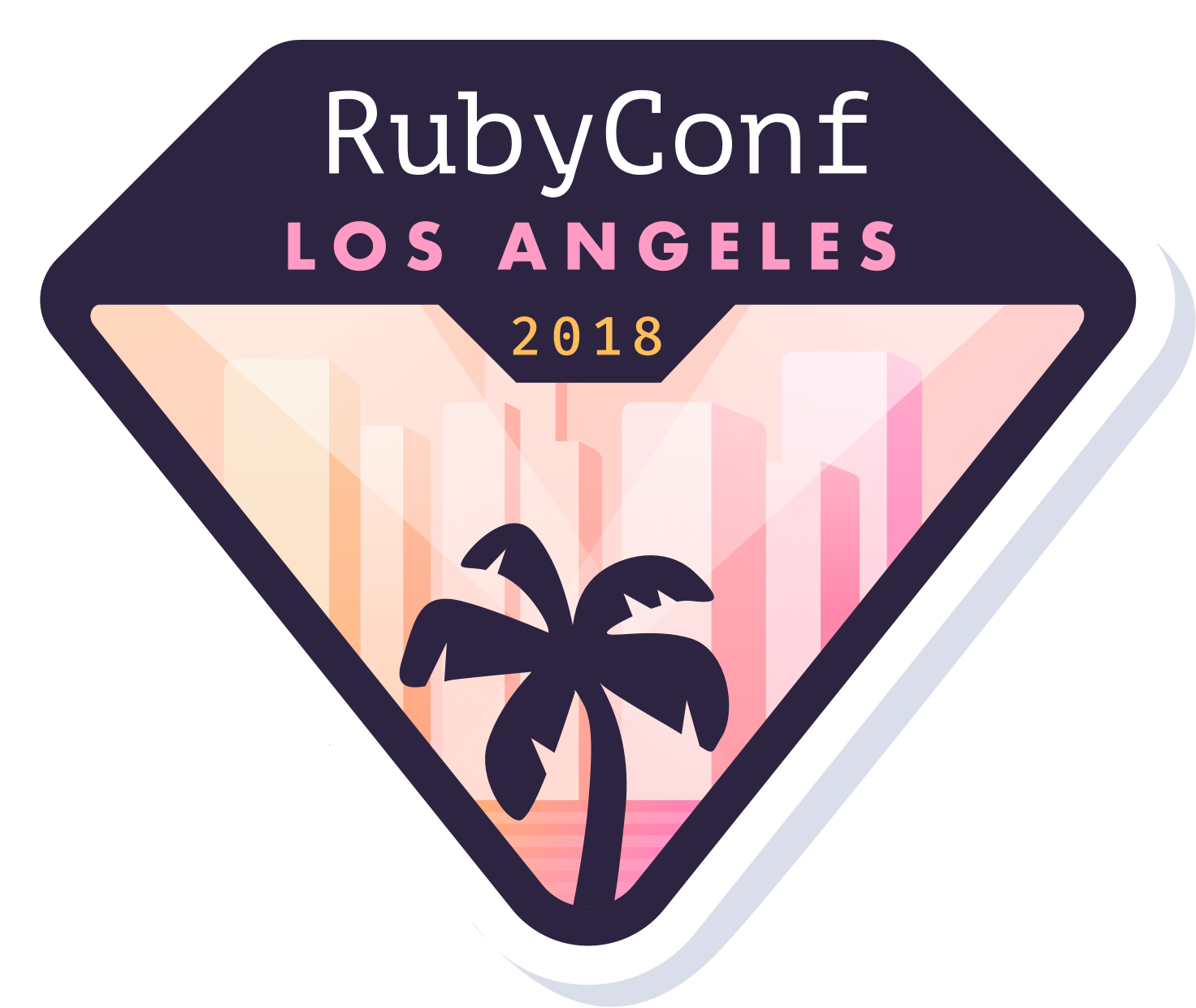 Rubyconf 2018 Logo Original - Rubyconf 2018 Los Angeles (1472x1240), Png Download