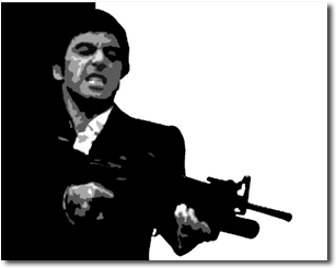 Al Pacino Scarface Pop Art - Scarface Al Pacino Transparent (370x340 ...