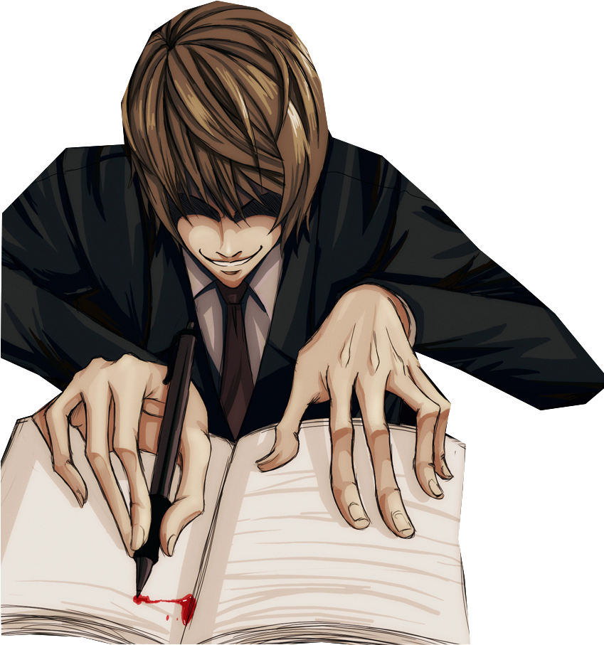 Death Note Light Png - Light Death Note Png (963x974), Png Download