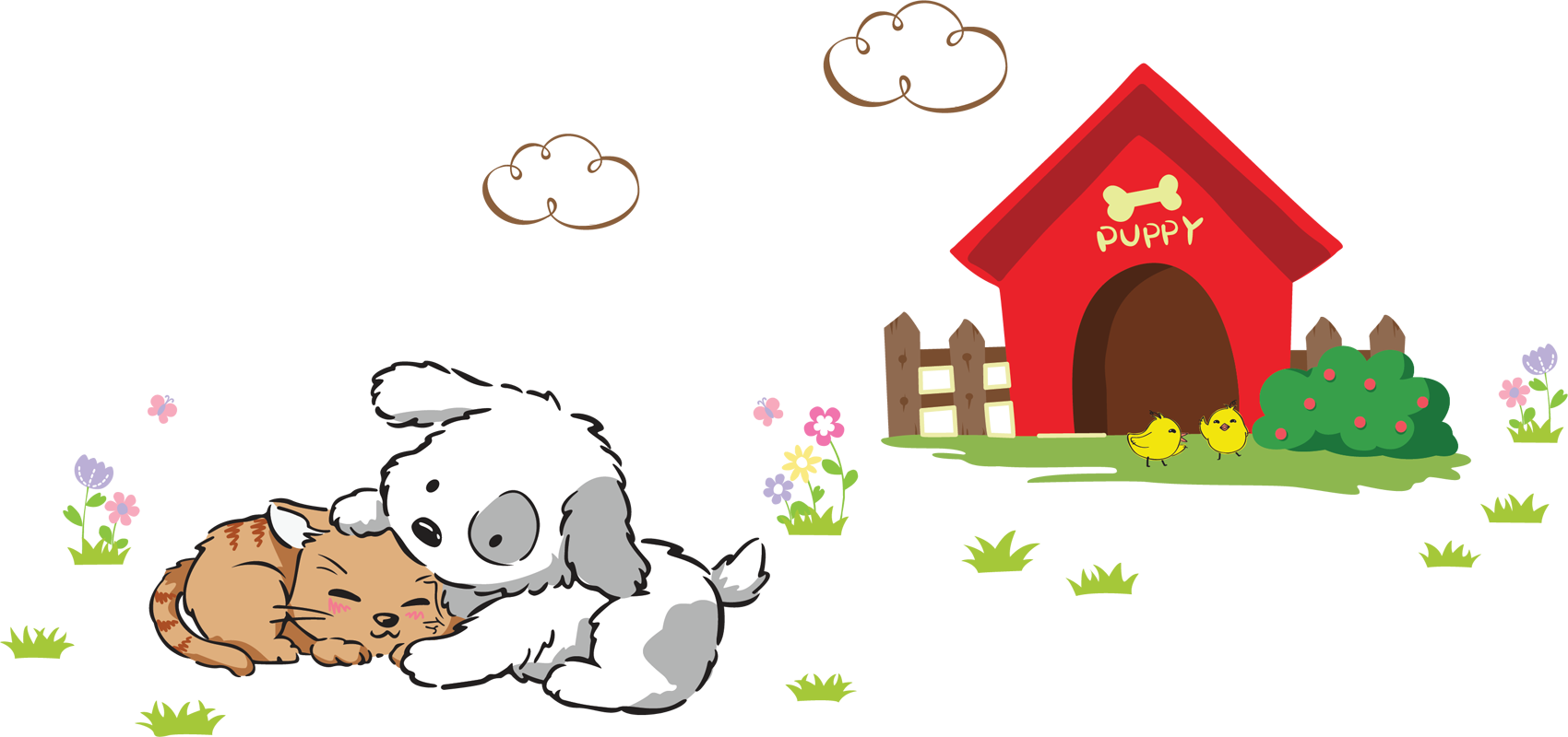 Download Dog House Png Image - Baby Dog Cartoon Png | Transparent PNG ...
