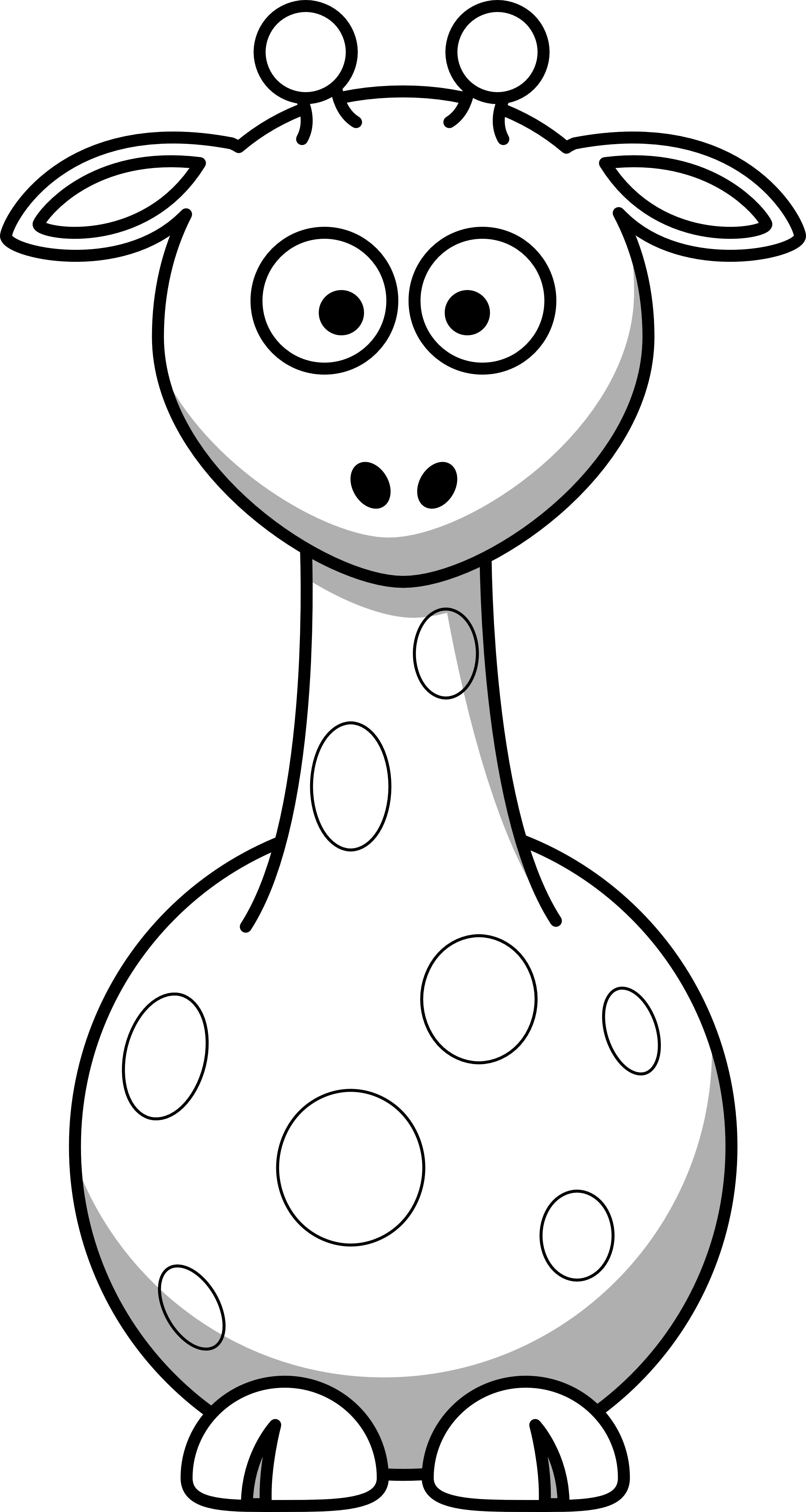 Download Giraffe Clip Art Black And White Clipart Panda Free - Cute ...