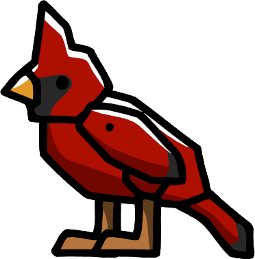 Cardinal Bird Png - Scribblenauts Unlimited Birds (372x378), Png Download