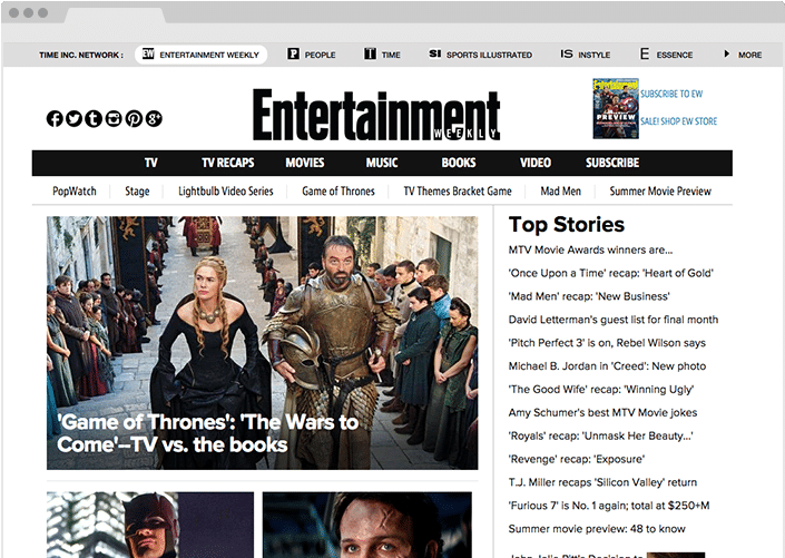 Entertainment Weekly (900x500), Png Download