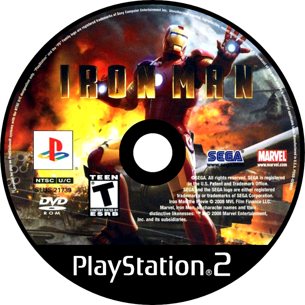 Iron Man - Iron Man Playstation 2 (1000x1000), Png Download