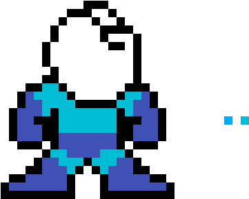 Mega Man - 8 Bit Megaman (1200x1200), Png Download