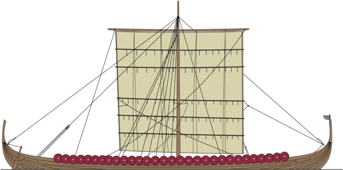 Schematic Drawing Of The Longship Type - Viking Ship Blueprints ...