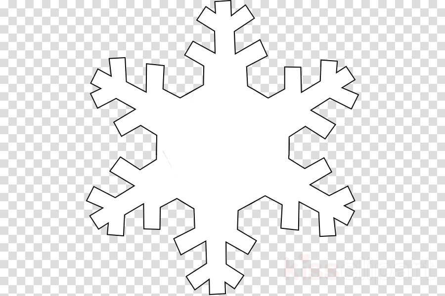Download Snowflake Outline Clipart Snowflake Clip Art - Snowflakes Png ...