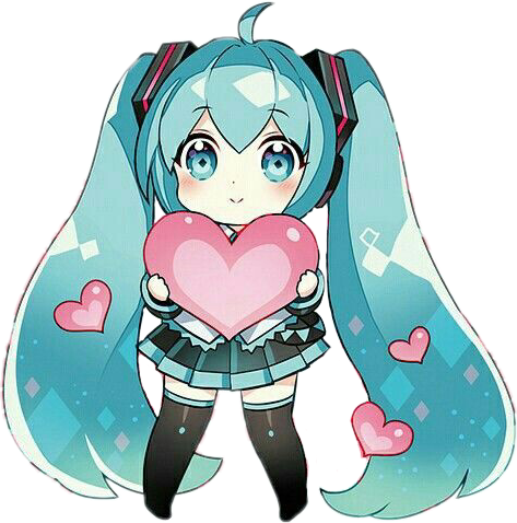 Vocaloid Hatsunemiku Miku Cute Heart Sweet - Cute Miku Heart Gifs ...
