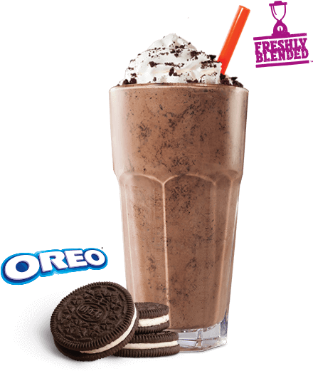 Burger King Oreo Chocolate Shake (500x540), Png Download