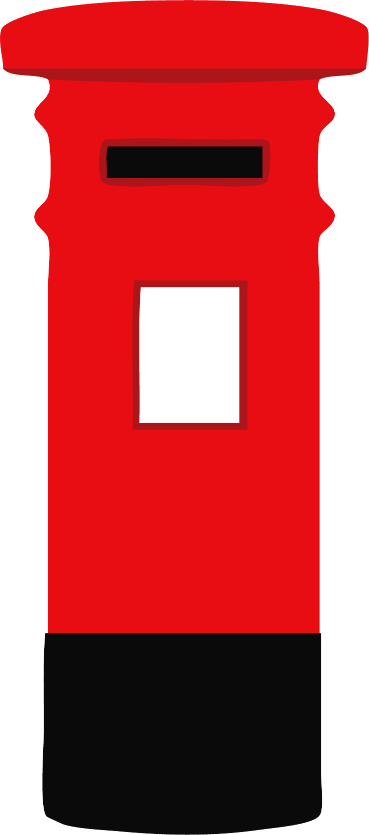 Postbox Png - Clip Art Post Box (744x1681), Png Download