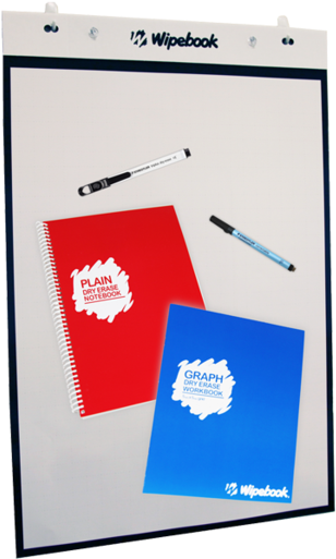Education Starter Pack - Wipebook Dry Erase Notebook (graph) (600x538), Png Download