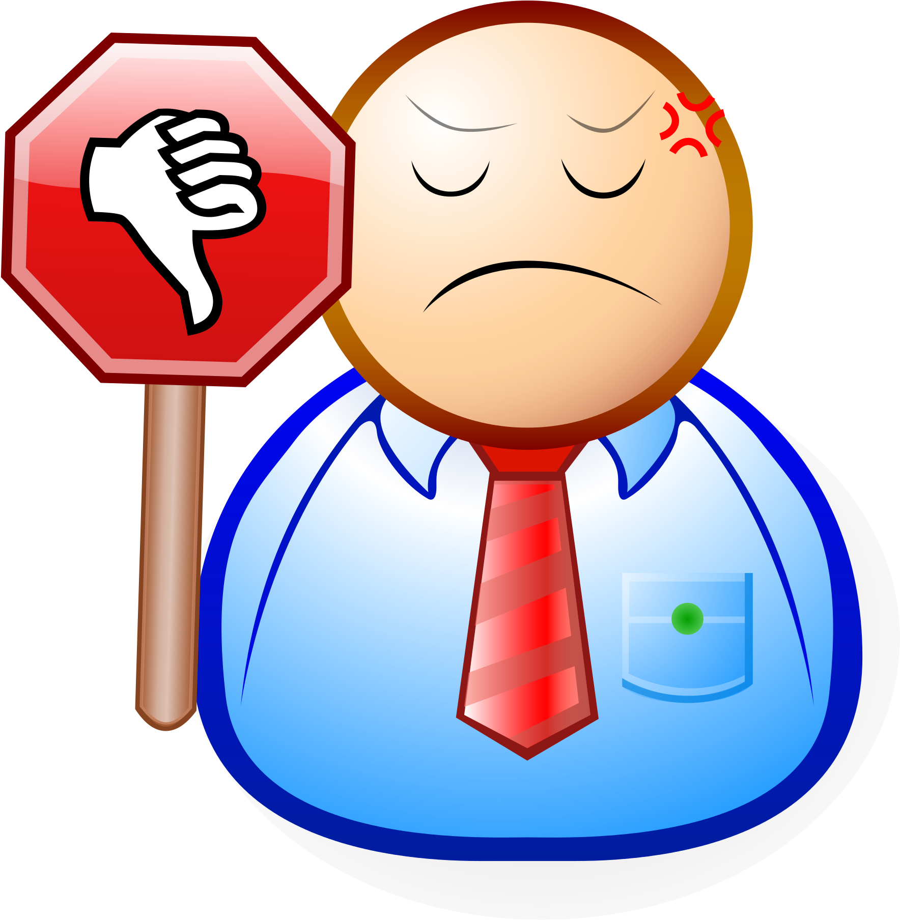 Open - Disapproval Cartoon (2000x2000), Png Download