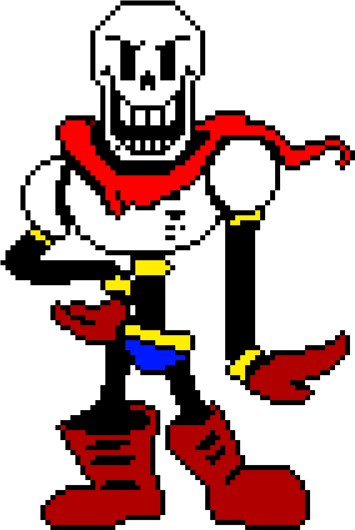 Undertale Papyrus - Undertale Papyrus Colored Sprite (810x1090), Png ...
