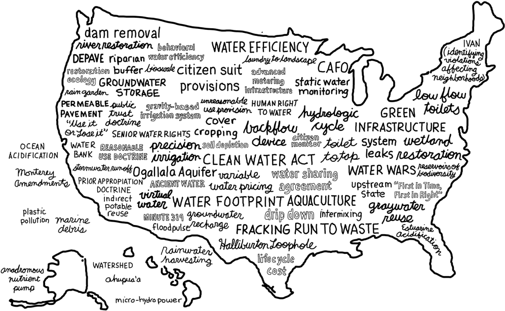 Water Map - Water (1024x689), Png Download