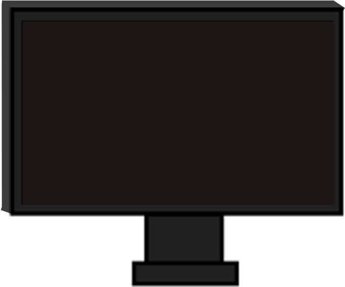 Tv Body Back - Led-backlit Lcd Display (800x600), Png Download