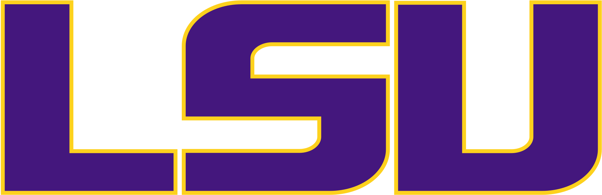 Lsu Tigers Logo (1200x395), Png Download