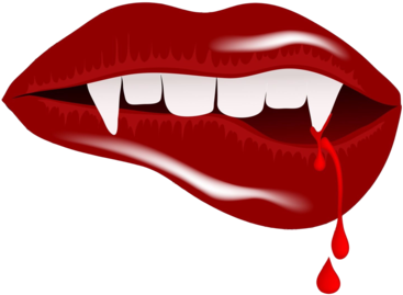 Vamire Fangs Png - Vampire Fangs Transparent (600x450), Png Download