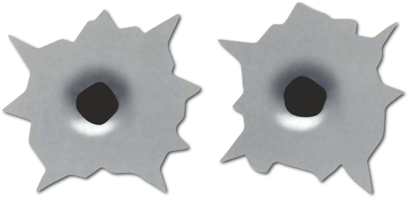 Bullet Holes - Fake Bullet Holes (600x600), Png Download