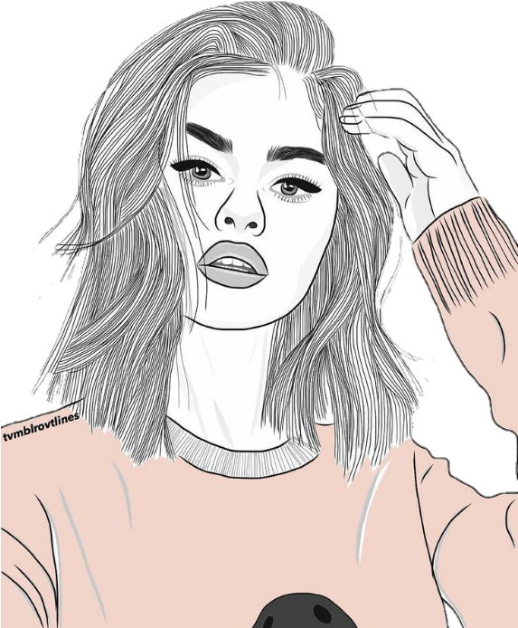 Download Tumblr Tumblrgirl Girls Selenagomez Chicas Outlines - Person ...