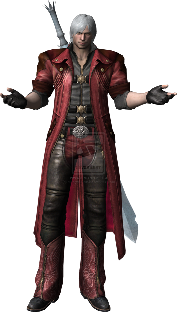 No Caption Provided - Devil May Cry 4 Dante Png (673x1188), Png Download