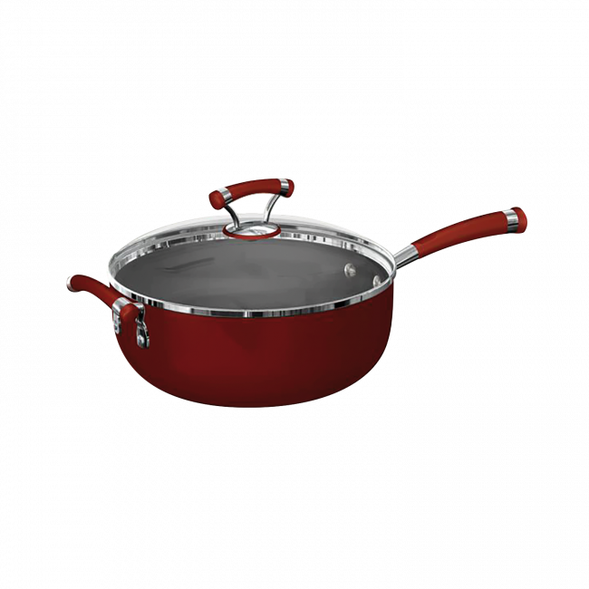Red Frying Pan Icon Png (650x650), Png Download