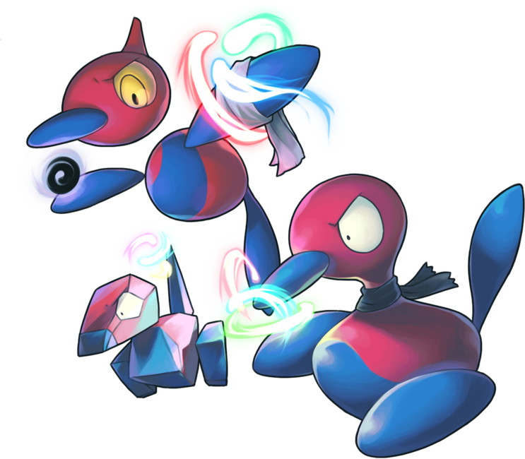 Porygon, Porygon-z, And Porygon2 Drawn By Pyrous - Pokemon Porygon ...