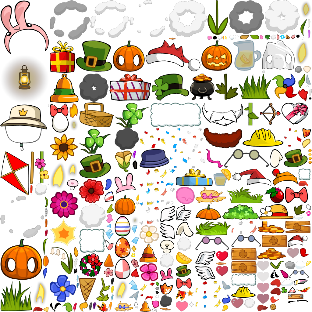 Flock Of Birds Png - Angry Birds Seasons Sprites (1024x1022), Png Download