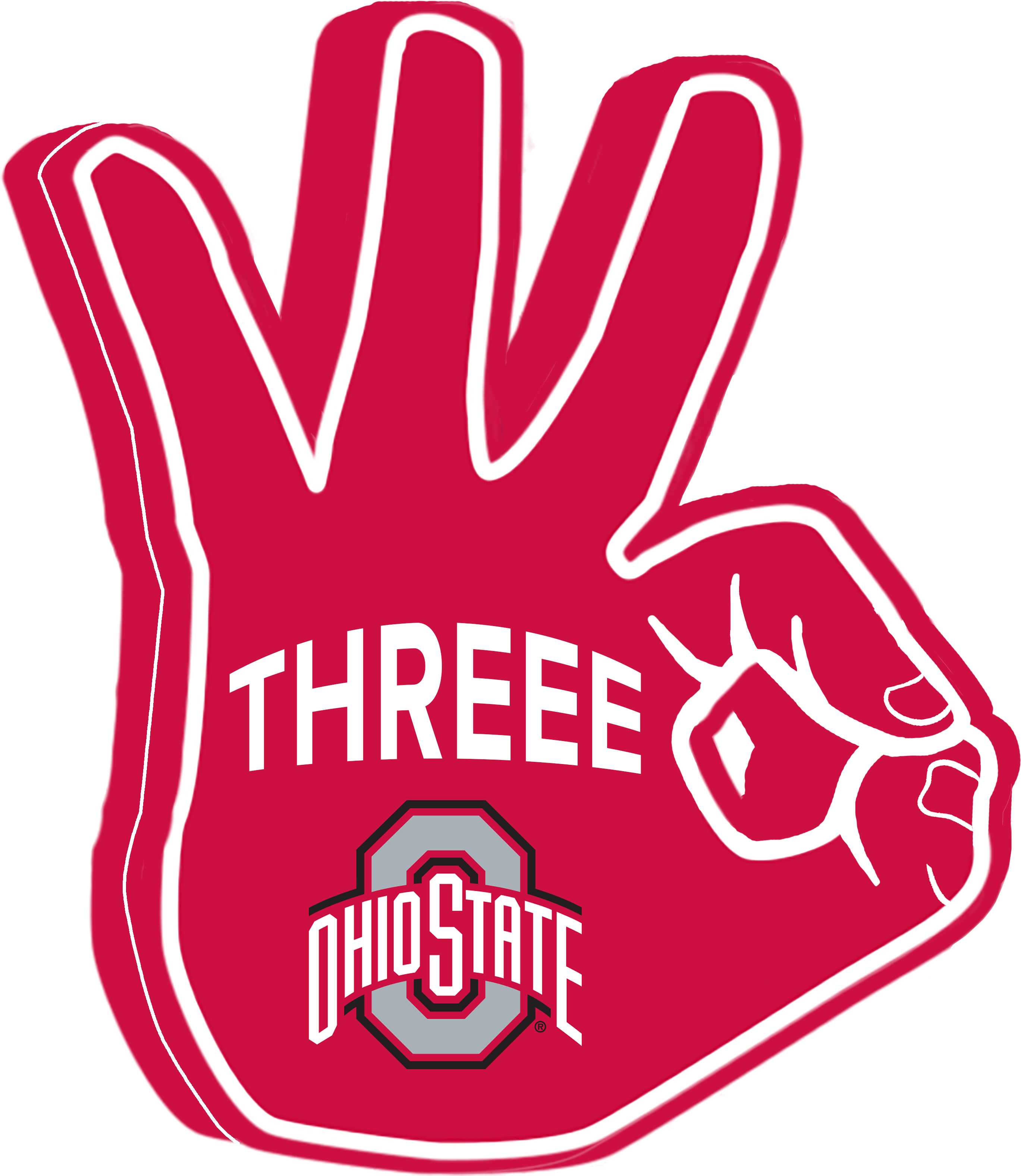 Pinkie's Foam Hand By Vectorshy On Deviantart Ohiostatebuckeyes - Ohio ...