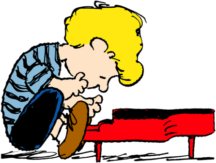 Peanuts Gang Clip Art - Schroeder Charlie Brown (453x348), Png Download