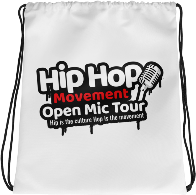 Download Image Of Hip Hop Movement Open Mic Tour Drawstring ...