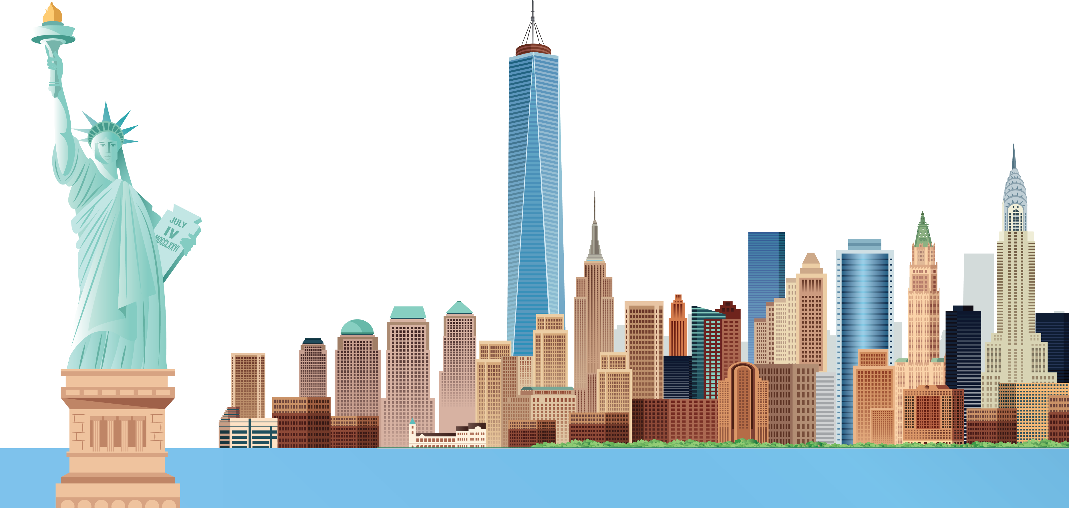 New York City (3738x1776), Png Download