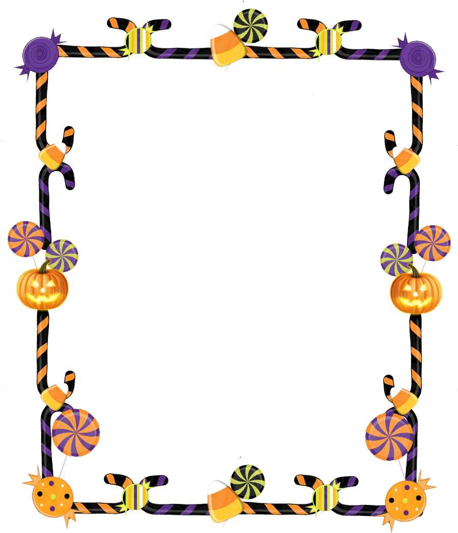 Download Clipart Black And White Download Of Halloween Borders ...