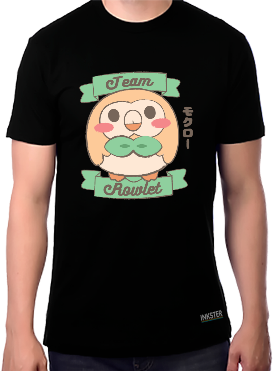 Jugend Größe - Pokemon Shirt Team Rowlet - Pokemon (1200x1200), Png ...