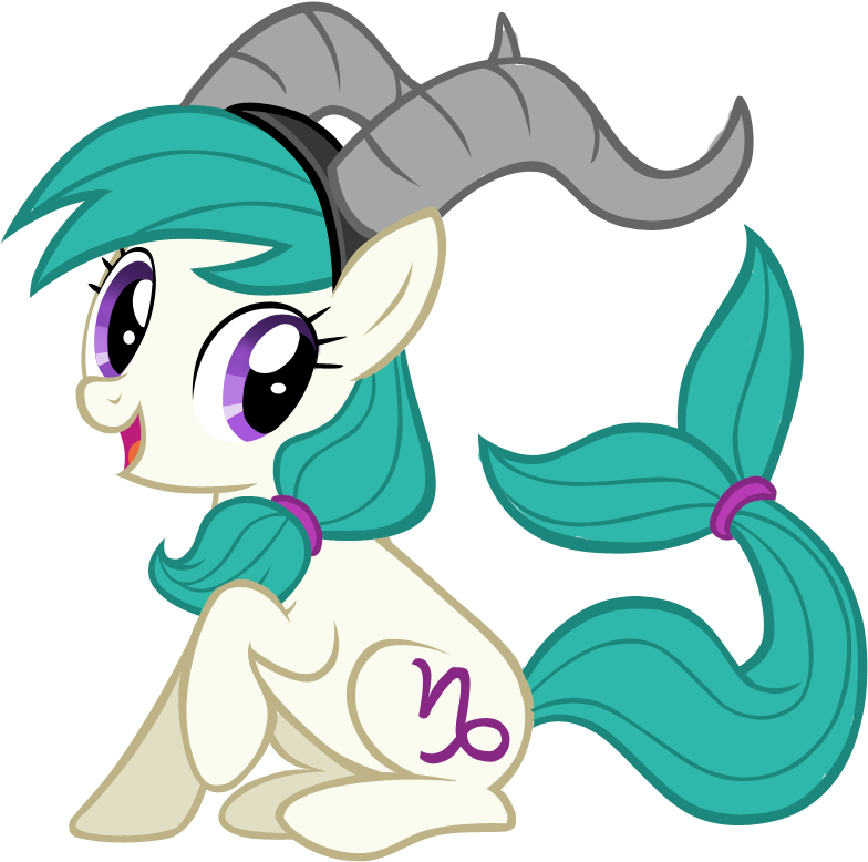 Capri Corn - My Little Pony Zodiac Signs Capricorn (825x825), Png Download
