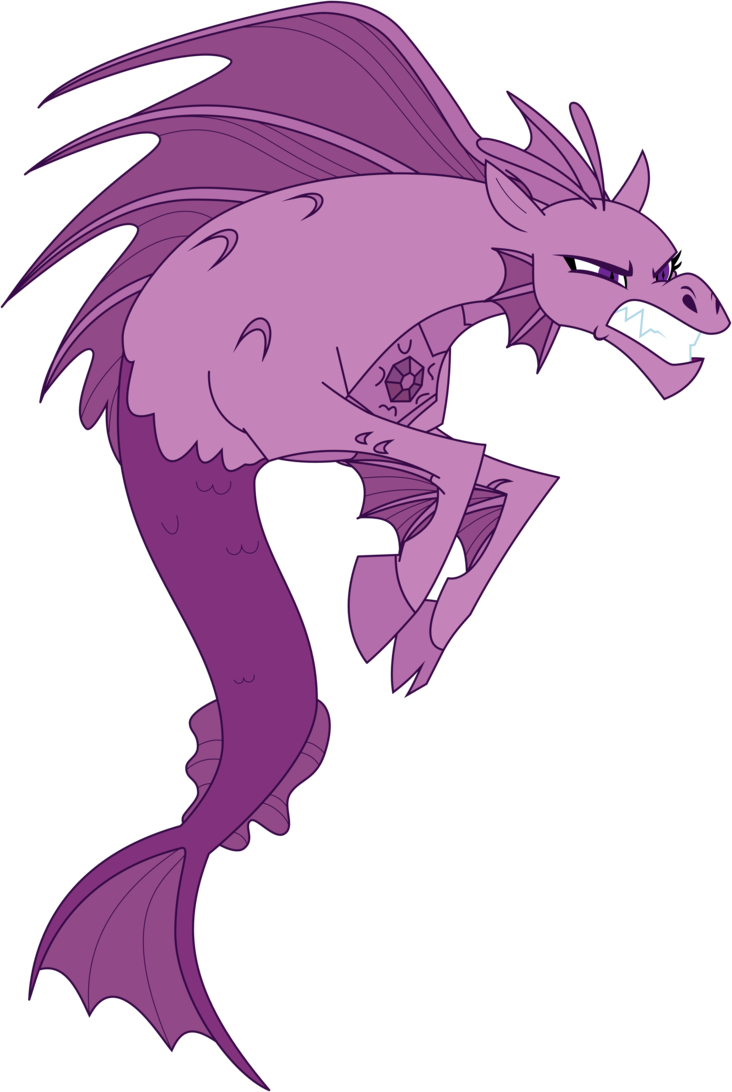 Aria Blaze's Siren Form - Mlp Aria Blaze Siren (732x1092), Png Download