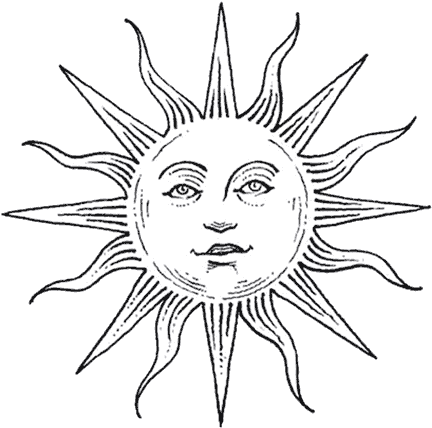 Half Sun Half Moon Drawing At Getdrawings - Sun Drawing (450x442), Png ...