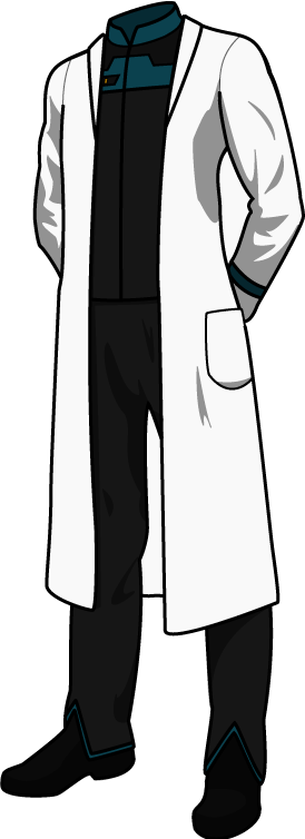 Lab Coat - Scientist Lab Coat Png (274x754), Png Download