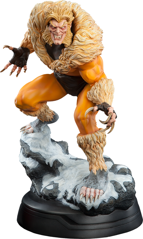 Sabretooth Premium Format Statue - Sabretooth Sideshow (480x804), Png ...