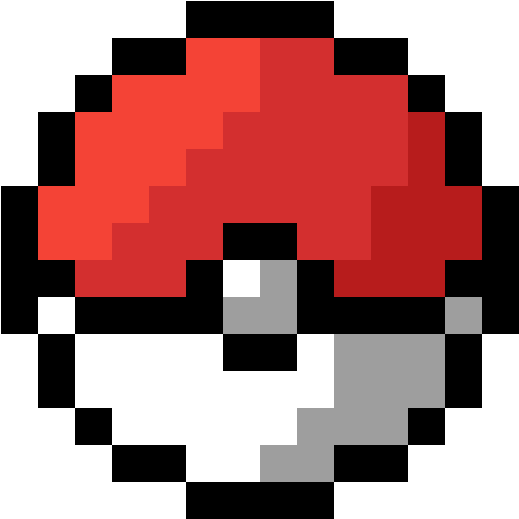 Download Pokeball Attempt - Pokeball Pixel Art | Transparent PNG ...